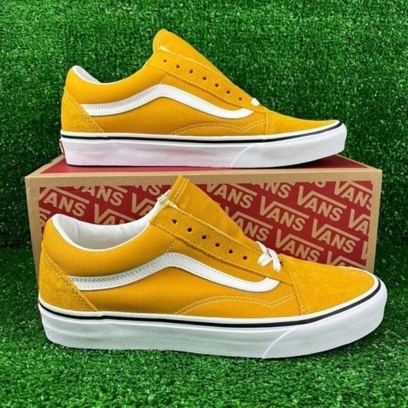 Vans | Shoes | New Vans Old Skool Golden Yellow Low Top Sneakers Mens 9 ...